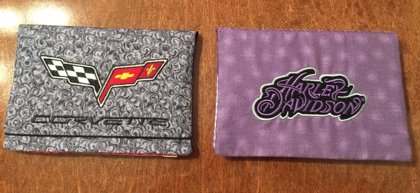 Chevrolet Corvette logo embroidery design