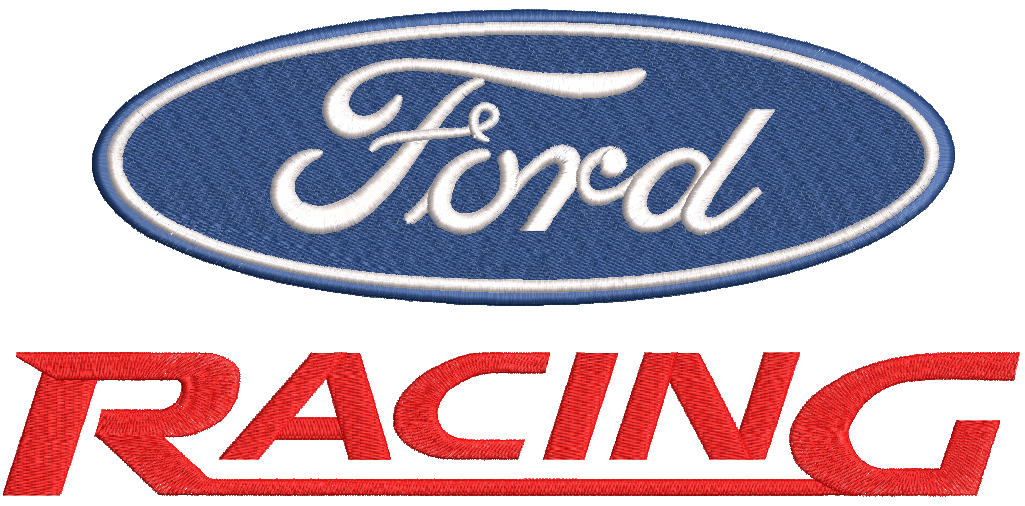Ford Racing Logo Embroidery Design | Motorsport