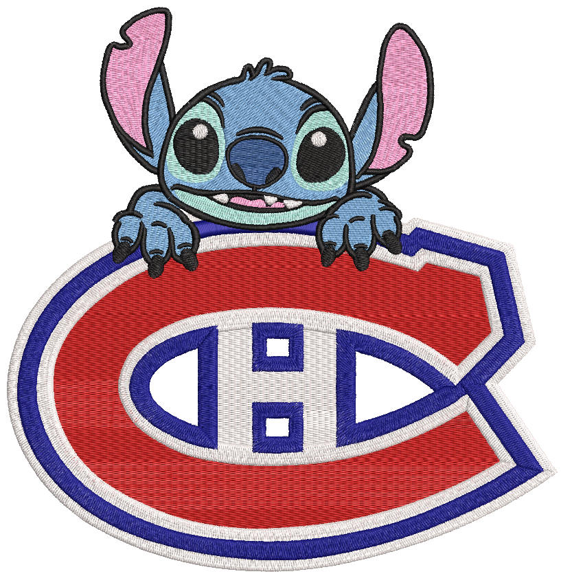 Broderie du logo des Canadiens de Montréal | Amusements de la LNH