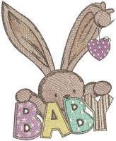 Baby and love embroidery design | Embroideres studio