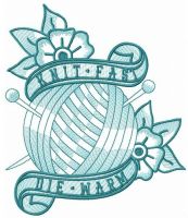 Measuring tape embroidery design